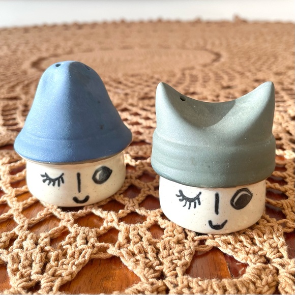 Other | Rare 6s Ceramic Salt Pepper Shakers Lapid Isreal Srulik Tembel ...